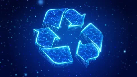 Recycle Digital Technology Virtual Scree... | Stock Video | Pond5