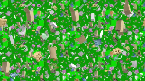 Recycle trash paper background loop tile... | Stock Video | Pond5