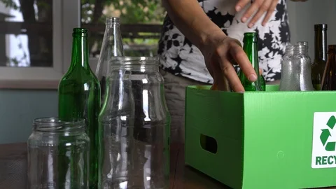Glass Recycling Stock Video Footage | Royalty Free Glass Recycling ...