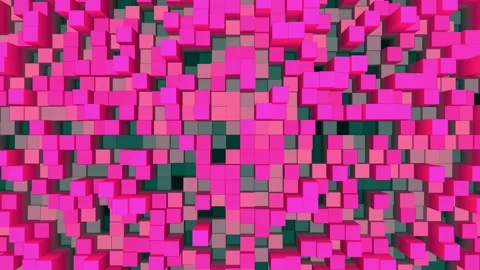 Red 3D Vertical Polygon Box Extruded Ani... | Stock Video | Pond5