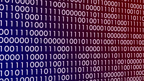 Red and blue binary code animated backgr... | Stock Video | Pond5