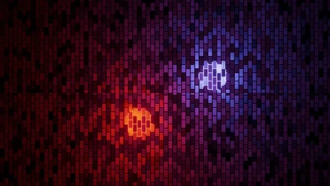 Red and blue dots are falling. Abstract ... | Stock Video | Pond5