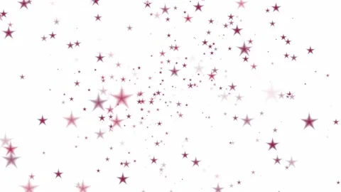 Red and blue stars float on white backgr... | Stock Video | Pond5