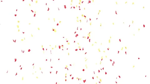 red and gold confetti rain launched from... | Stock Video | Pond5