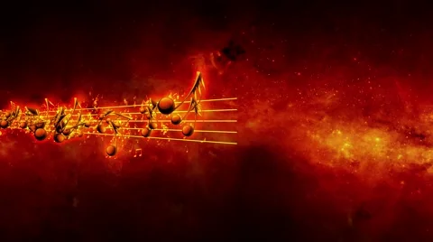 Animated Background With Musical Notes Stock Footage ~ Royalty Free ...