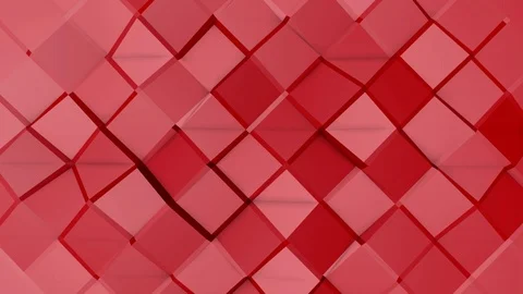 Red animated low poly background. 3d ren... | Stock Video | Pond5