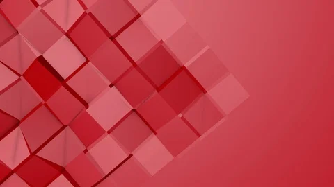 Red animated low poly background. 3d ren... | Stock Video | Pond5
