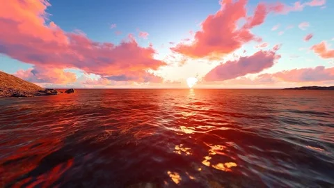 Sunset Animated Stock Video Footage | Royalty Free Sunset Animated ...