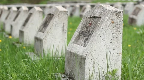 Red Army WWII Cemetery | Stock Video | Pond5