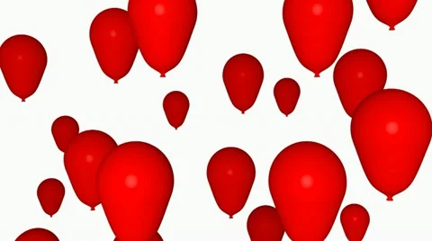 Red Balloons Animation Stock Footage ~ Royalty Free Stock Videos | Pond5