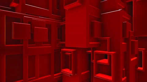 red blocks news style abstract motion ba... | Stock Video | Pond5
