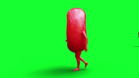 red blood cell character. Realistic 4k g... | Stock Video | Pond5