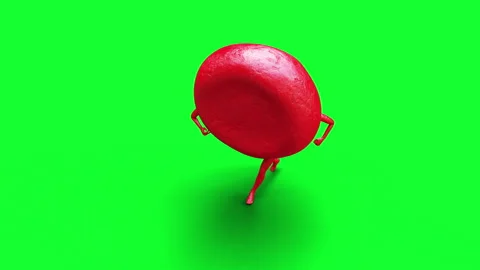 red blood cell character. Realistic 4k g... | Stock Video | Pond5