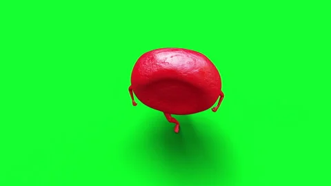 red blood cell character. Realistic 4k g... | Stock Video | Pond5