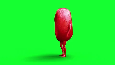 red blood cell character. Realistic 4k g... | Stock Video | Pond5