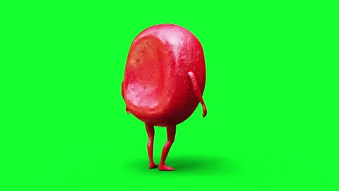 red blood cell character. Realistic 4k g... | Stock Video | Pond5