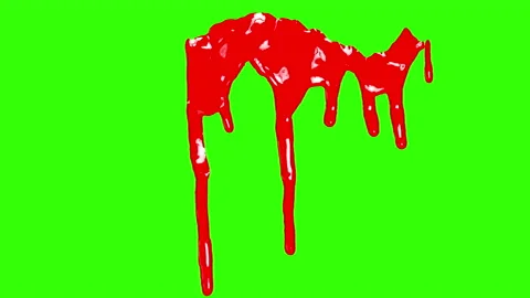 Red Ink Blood Green Screen Stock Video Footage | Royalty Free Red Ink ...