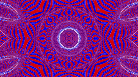 red-blue animated patterns. abstract kal... | Stock Video | Pond5