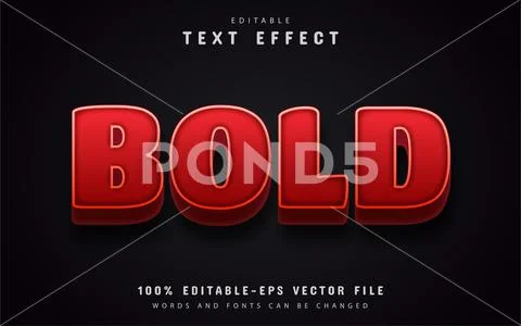 Red bold text effect: Royalty Free Illustration #234790566