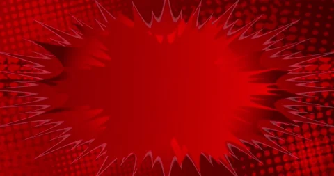 Red Boom Comic Book Background | Stock Video | Pond5