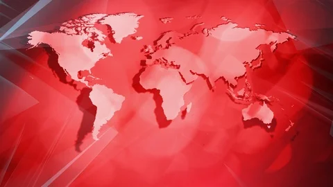Red breaking news intro, world map motio... | Stock Video | Pond5