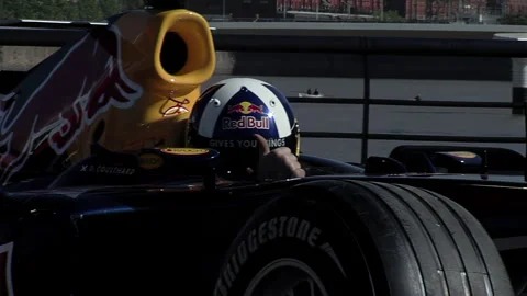 Red Bull Formula 1 Racing Car on Display... | Stock Video | Pond5