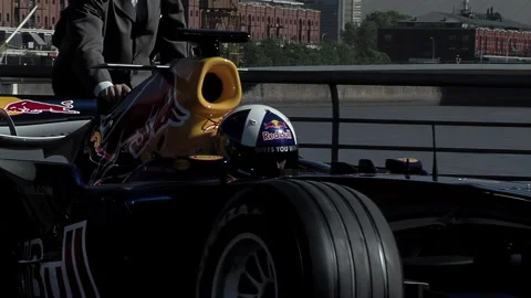 Red Bull Formula 1 Racing Car on Display... | Stock Video | Pond5