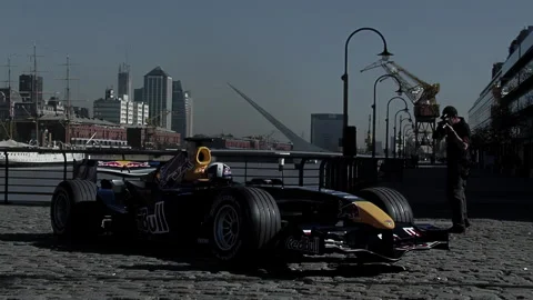 A Red Bull Formula 1 Racing Car on Displ... | Stock Video | Pond5