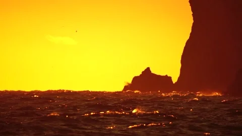 Cliff Sunset Background Stock Footage ~ Royalty Free Stock Videos | Pond5