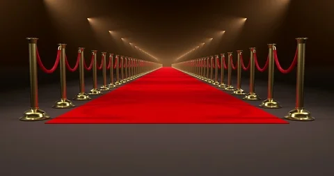 Red Carpet, rolling animation with alpha... | Stock Video | Pond5