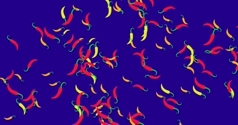 Red Chili Pepper motion animation. Flyin... | Stock Video | Pond5