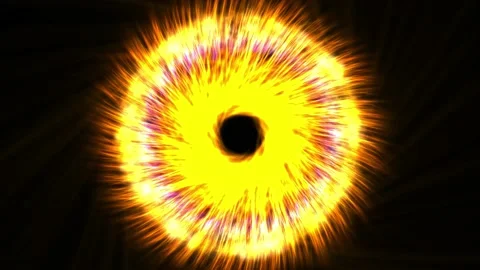 Red circle burn effect animation with ra... | Stock Video | Pond5