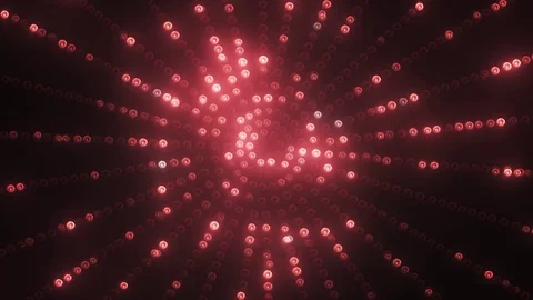 Red circle led animated VJ background | Stock Video | Pond5