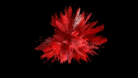 Red Color Burst - colorful smoke explosi... | Stock Video | Pond5
