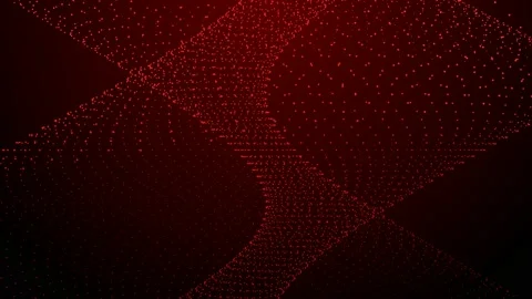 red color digital particle line animated... | Stock Video | Pond5