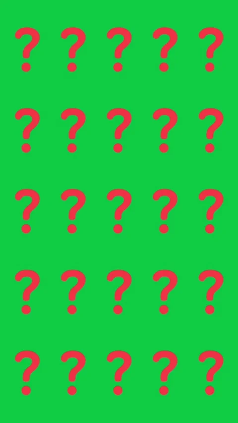 Red color questions mark grid pop up on ... | Stock Video | Pond5