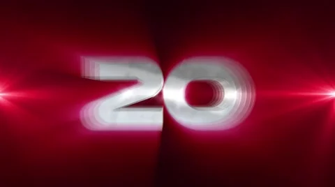 Red Countdown - HD LOOP | Stock Video | Pond5