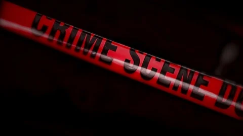 Red crime scene tape moving in the wind | Stock Video | Pond5