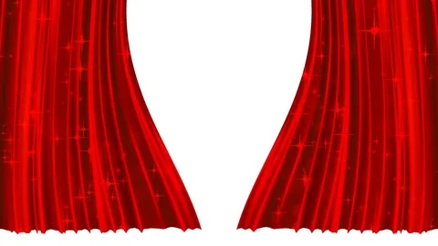 Red Curtain Open and Close Stock Video Footage | Royalty Free Red ...