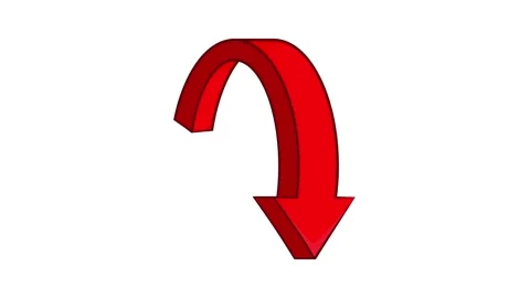 Curved Arrow Icon Stock Videos – Royalty-Free HD & 4K Videos | Pond5
