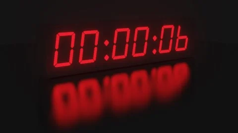 Digital Clock Countdown Stock Video Footage | Royalty Free Digital ...