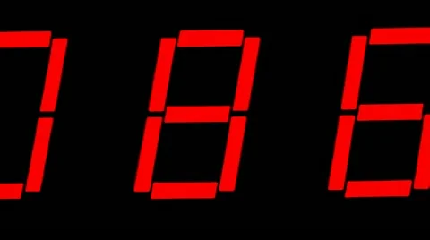 Digital Clock Countdown Stock Video Footage | Royalty Free Digital ...
