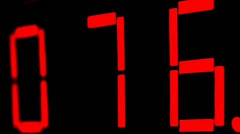 Digital Clock Countdown Stock Video Footage | Royalty Free Digital ...