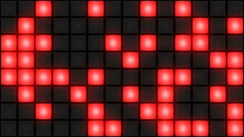 Red Disco nightclub dance floor wall glo... | Stock Video | Pond5