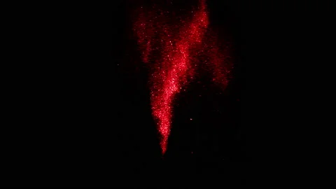 Red dust particles on alpha background f... | Stock Video | Pond5