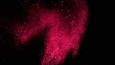 Red dust particles on alpha background f... | Stock Video | Pond5