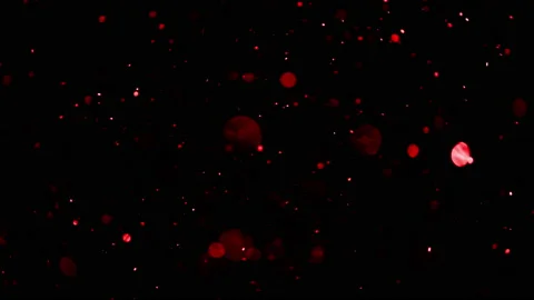Red dust particles with bokeh effect on ... | Stock Video | Pond5