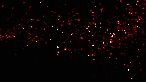 Red dust particles with bokeh effect on ... | Stock Video | Pond5