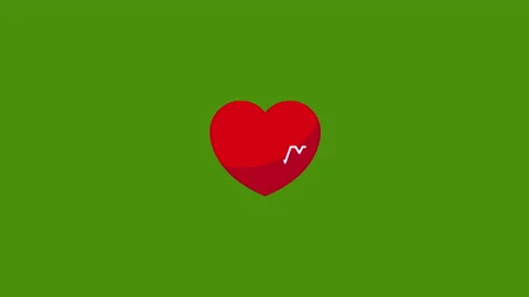 red EKG heart animation.Red Heart Beatin... | Stock Video | Pond5