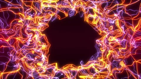 Red Electric Circle Logo animation | Stock Video | Pond5